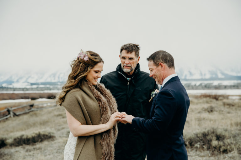 Cunningham Cabin Elopement in Grand Teton National Park